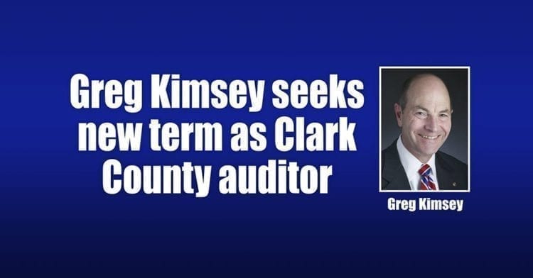 Greg Kimsey seeks new term as Clark County auditor - ClarkCountyToday.com