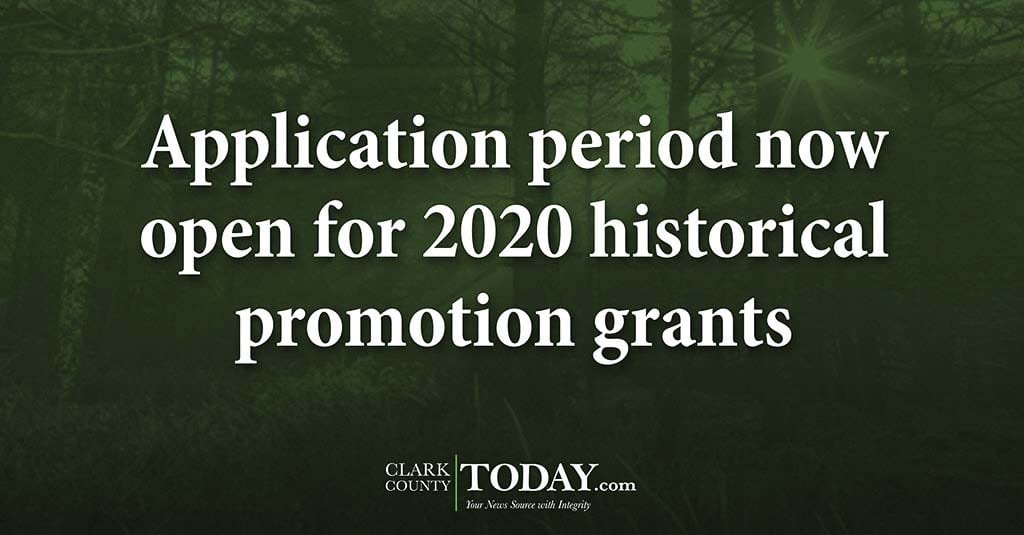 Application period now open for 2020 historical promotion grants ...