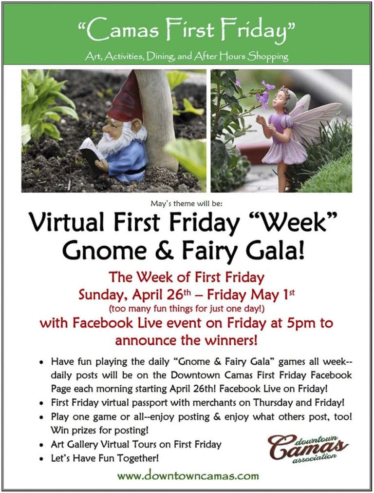 Downtown Camas May First Friday goes virtual – ClarkCountyToday.com