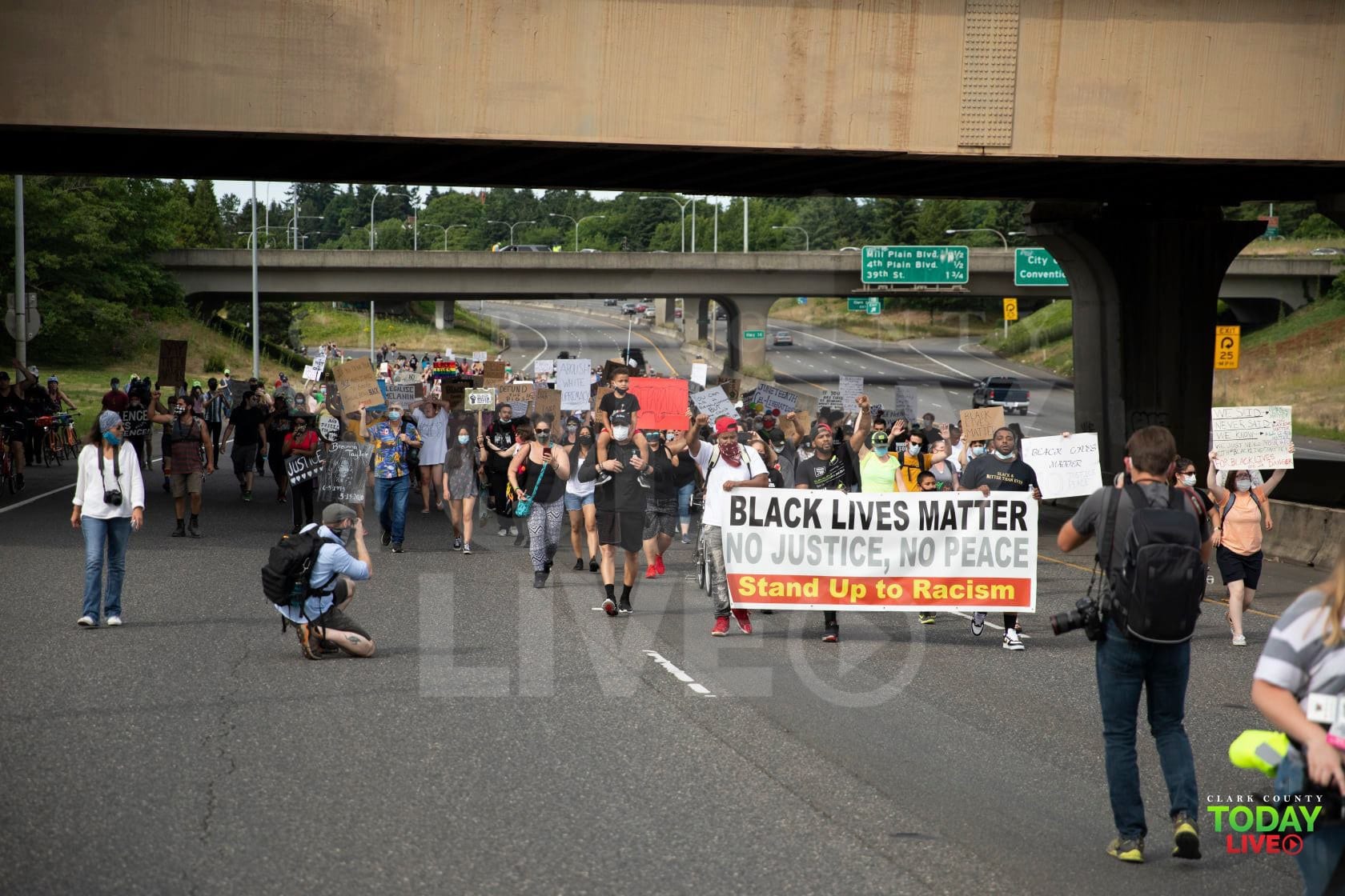 Protesters block traffic on Interstate Bridge – ClarkCountyToday.com