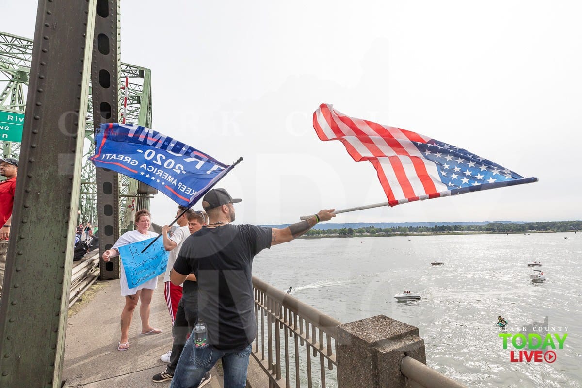 Protesters block traffic on Interstate Bridge | ClarkCountyToday.com