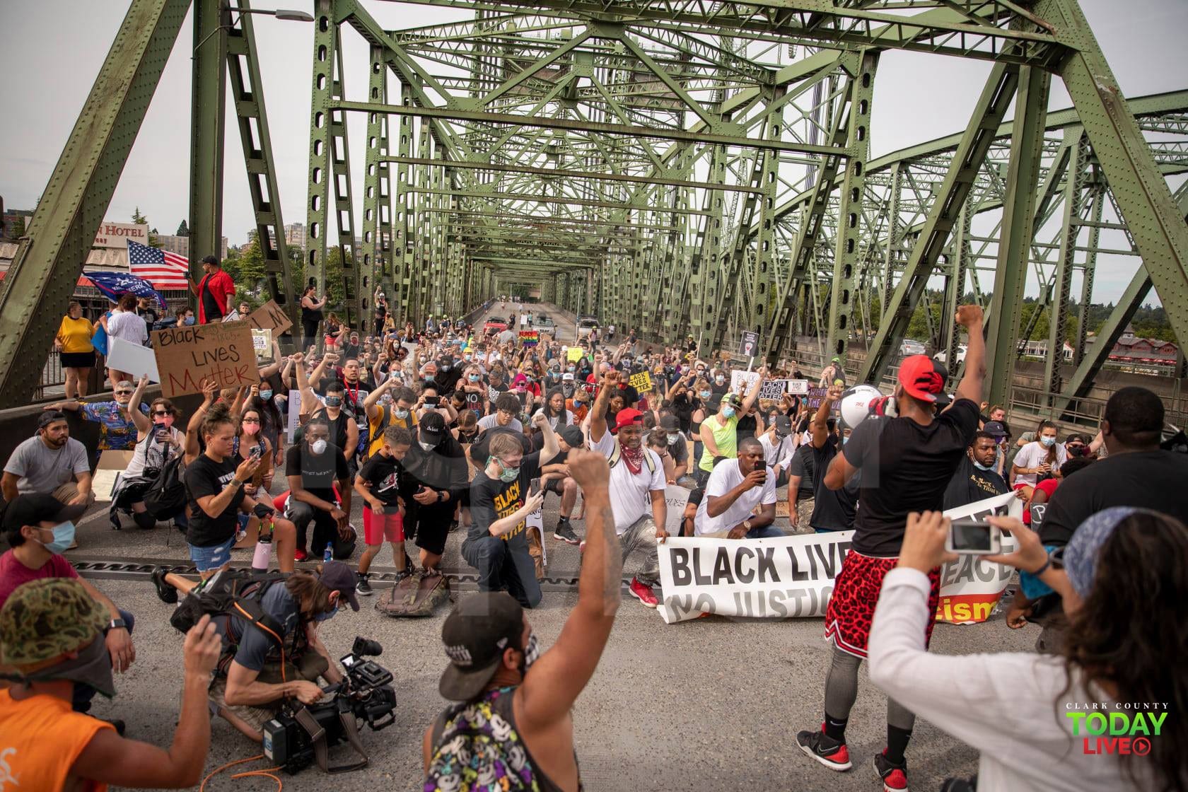 Protesters block traffic on Interstate Bridge – ClarkCountyToday.com
