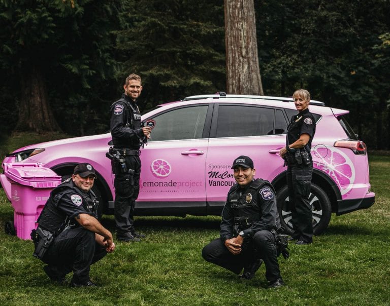 Clark County police officers participate in Pink Patch Project ...
