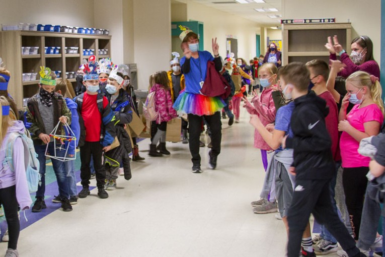 Woodland Public Schools 2nd grade students celebrate 2-22-22 ...