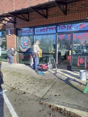 Clark County Republican Party headquarters office vandalized ...