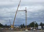 Construction crane another milestone in Hyas Point development project ...