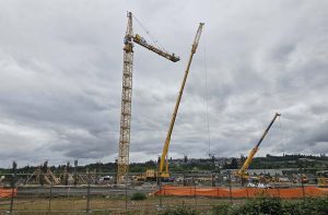 Construction crane another milestone in Hyas Point development project ...